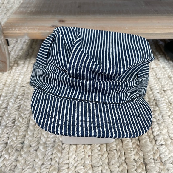 Vintage | Accessories | Vintage Engineers Hat Snap Back Cap Striped ...